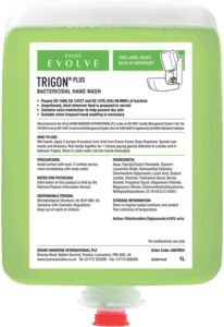 Evans Trigon Plus Unperfumed, Bactericidal Hand Wash (6 x 1 lt Evolve ...