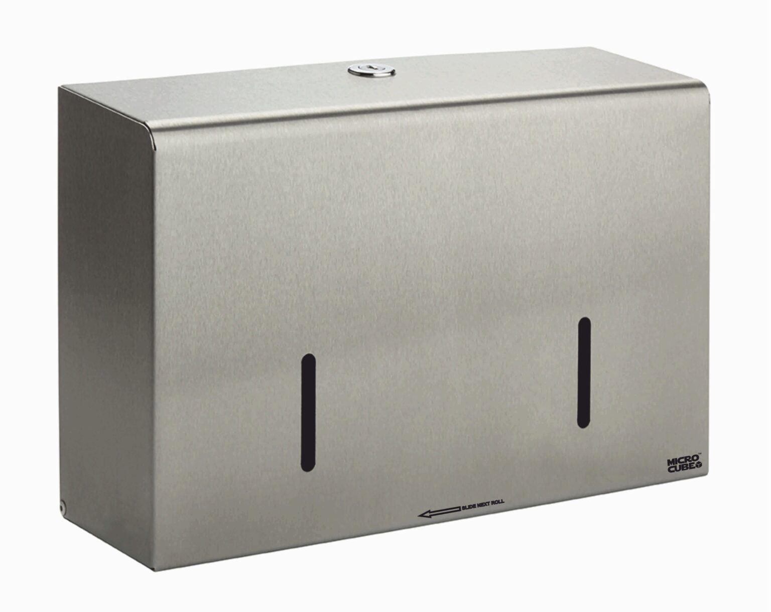 PL46MBS Twin 6" Micro Mini Jumbo Dispenser Brushed Stainless Steel - Provac